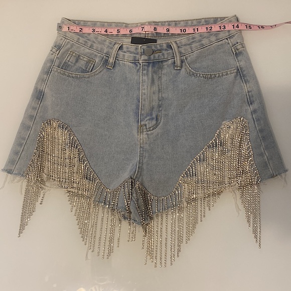 Shorts | Nwt Jean Shorts With Bling | Poshmark